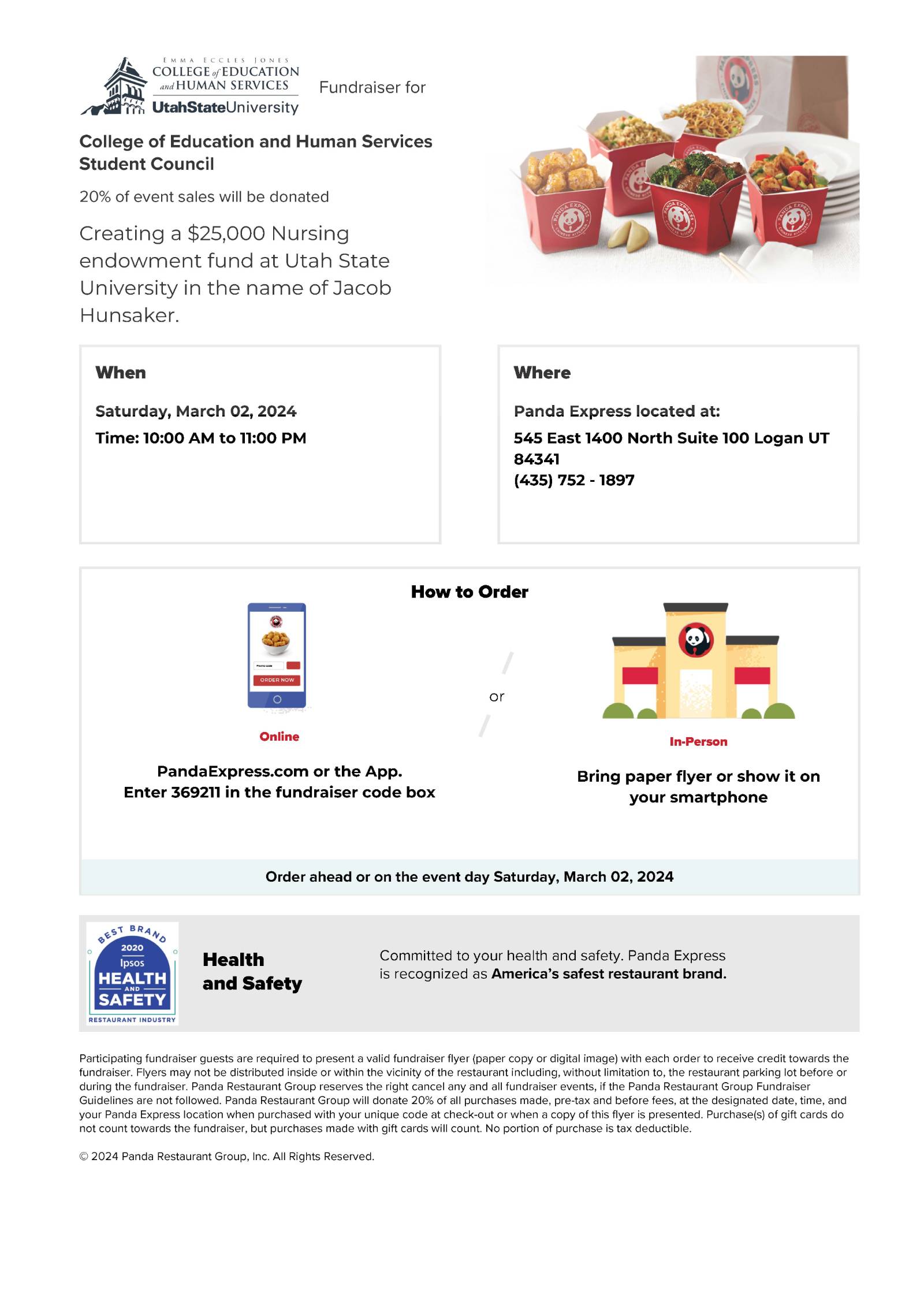 CEHS Fundraiser | USU